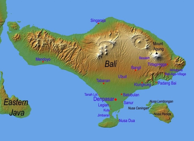 7 Bali Maps - Bali on a Map, by Regions, Tourist Map and More
