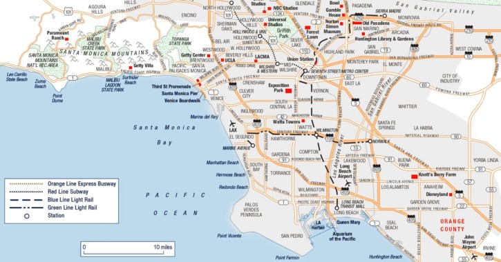 Los Angeles Maps - The Tourist Maps of LA to Plan Your Trip