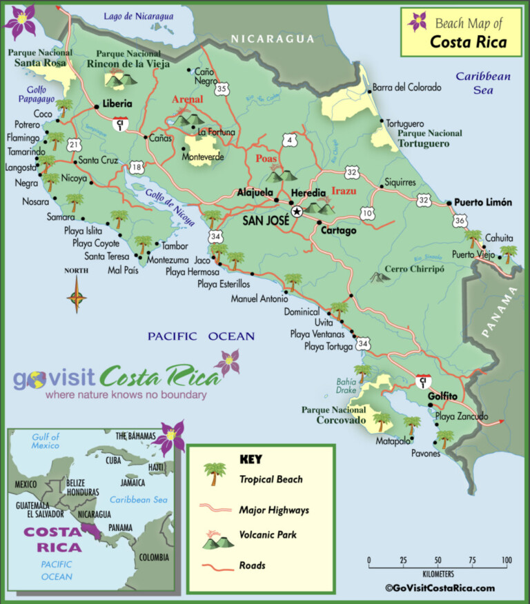 Mapas de Costa Rica Imprescindibles para tu Viaje
